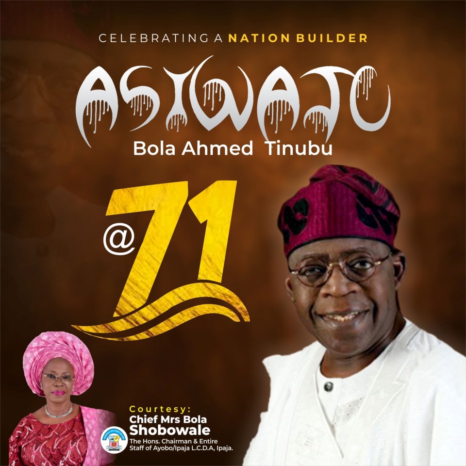 Birthday Anniversary Shobowale Celebrates Tinubu 71