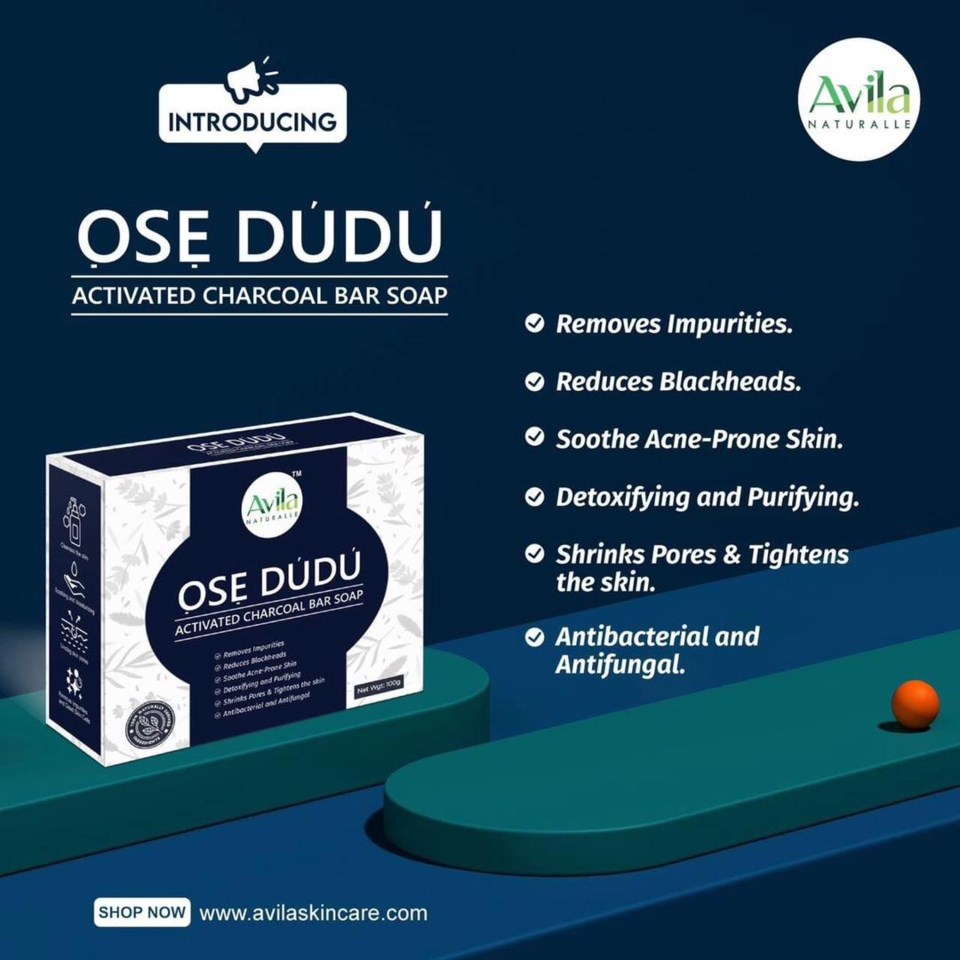 Avila Naturalle unveils Ose Dudu Activated Charcoal Bar Soap ... Avila Naturalle unveils Ose Dudu Activated Charcoal Bar Soap ...