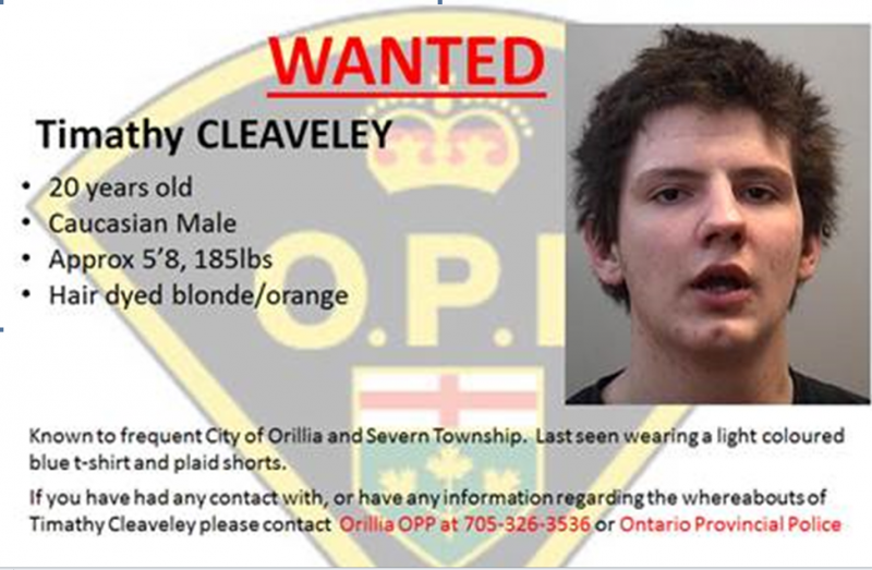 Opp Seek Assistance In Locating Wanted Male Barrie News