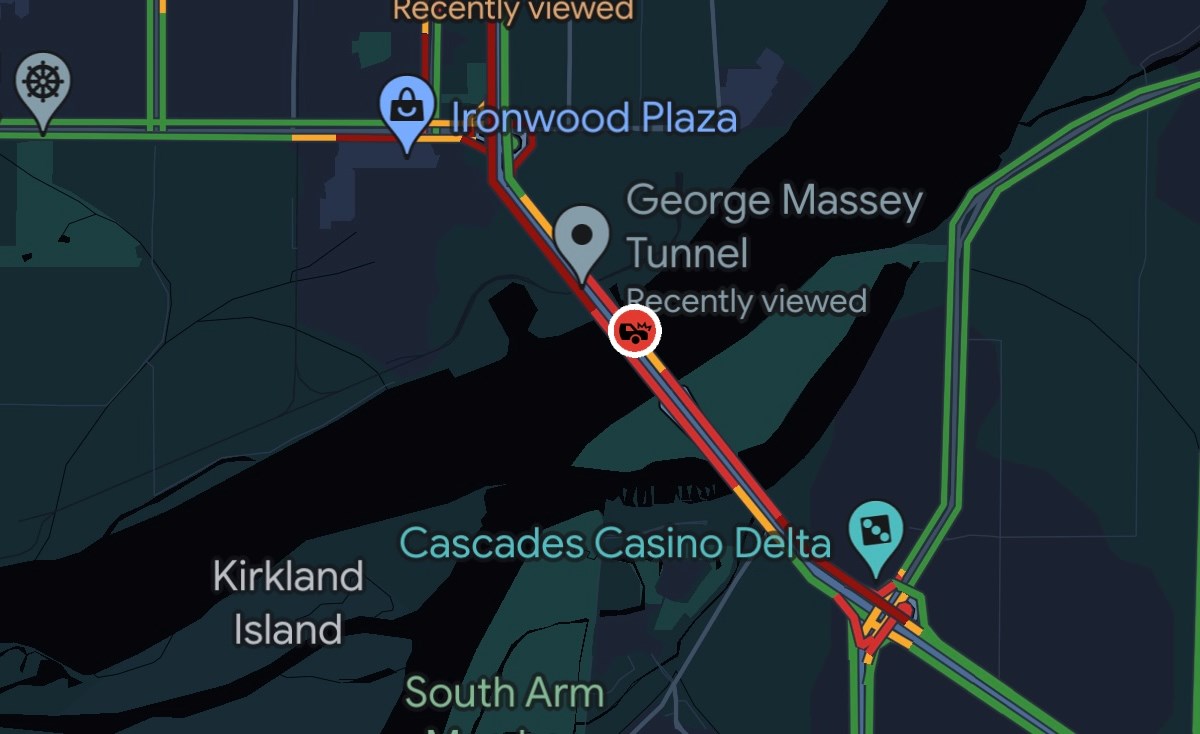 Update Stalled Vehicle At George Massey Tunnel Cleared Richmond News 4047