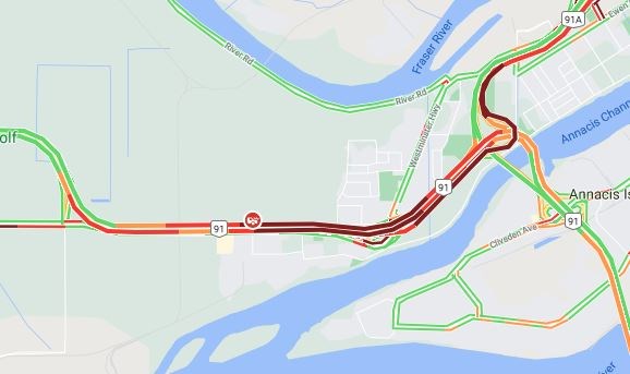 Highway 91 Crash Causing Traffic During Thursday Rush Hour Richmond News 7569