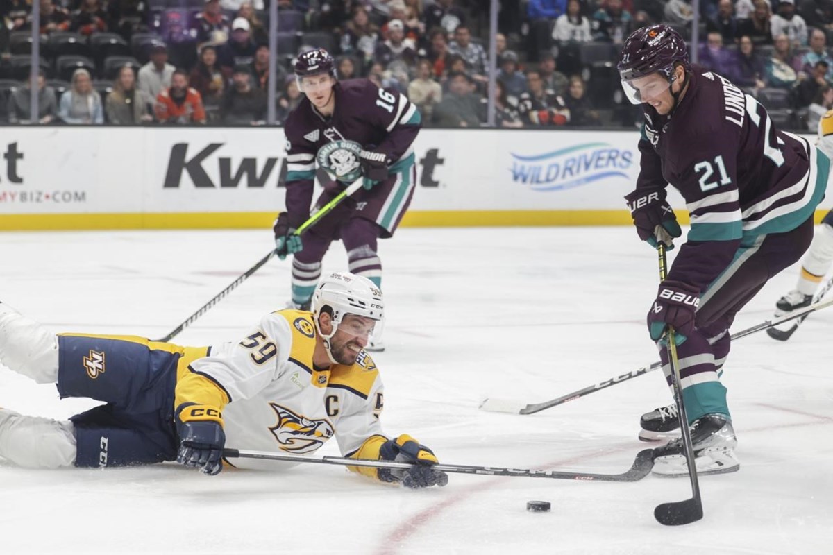 Forsberg Scores Go Ahead Goal Predators Extend Winning Streak To 5