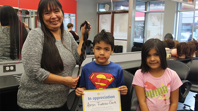 Young boy donates 17 inches of hair - Sudbury News Young boy donates 17 inches of hair - Sudbury News