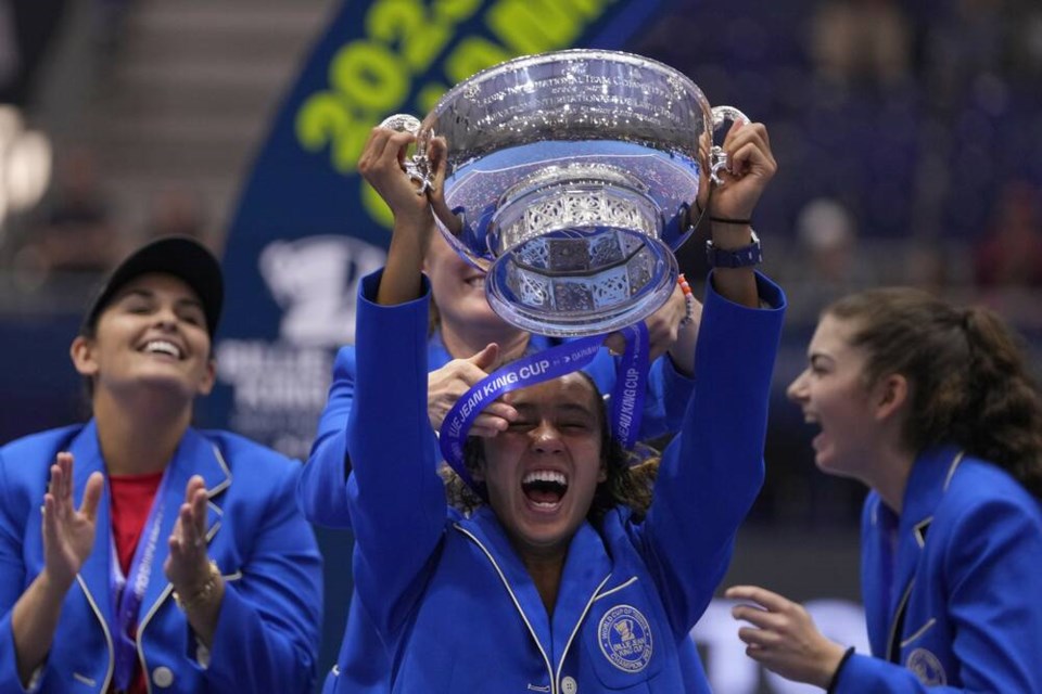 Canada beats Italy to win Billie Jean King Cup - Victoria Times Colonist Canada beats Italy to win Billie Jean King Cup - Victoria Times Colonist